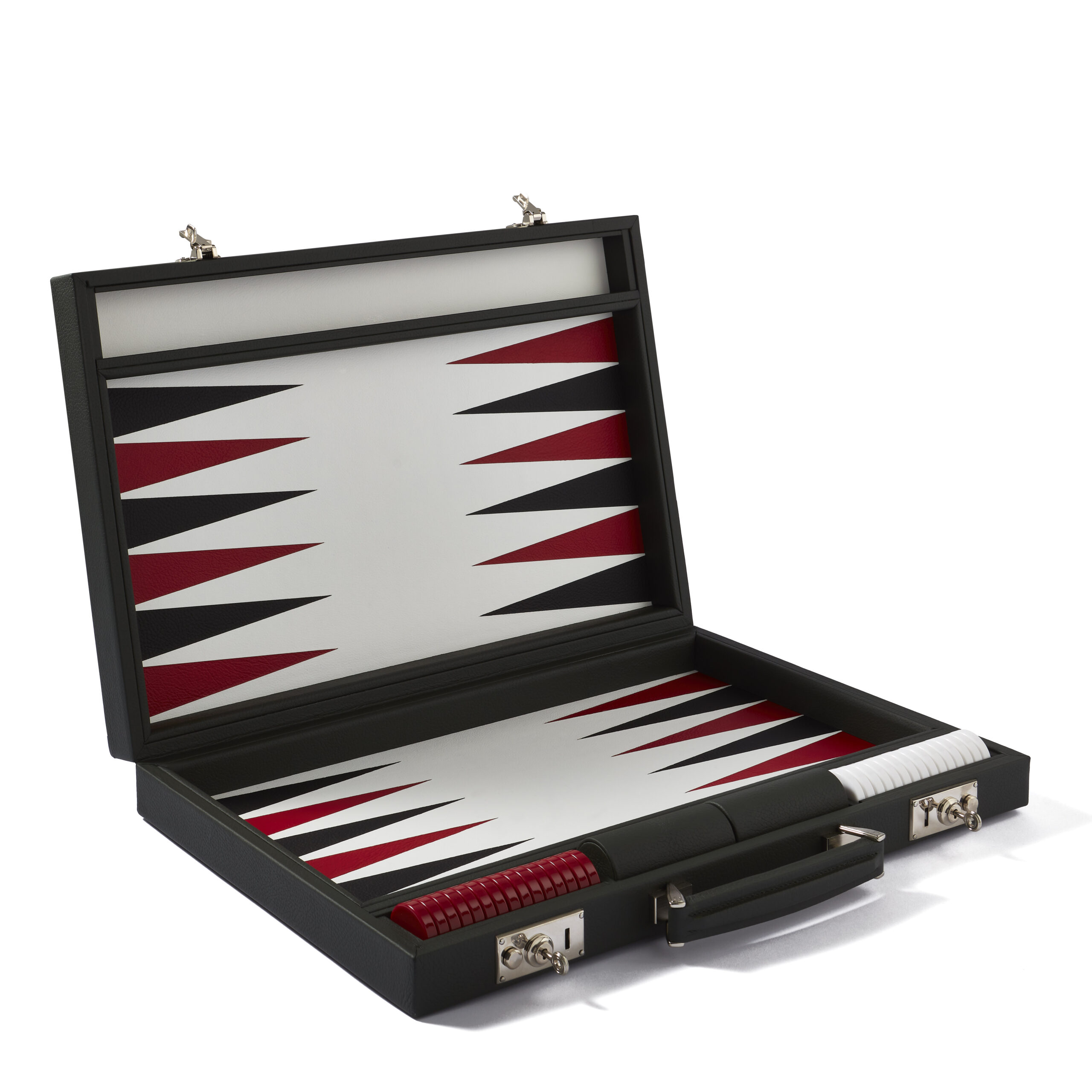 18" Leather Backgammon Set - William & Son