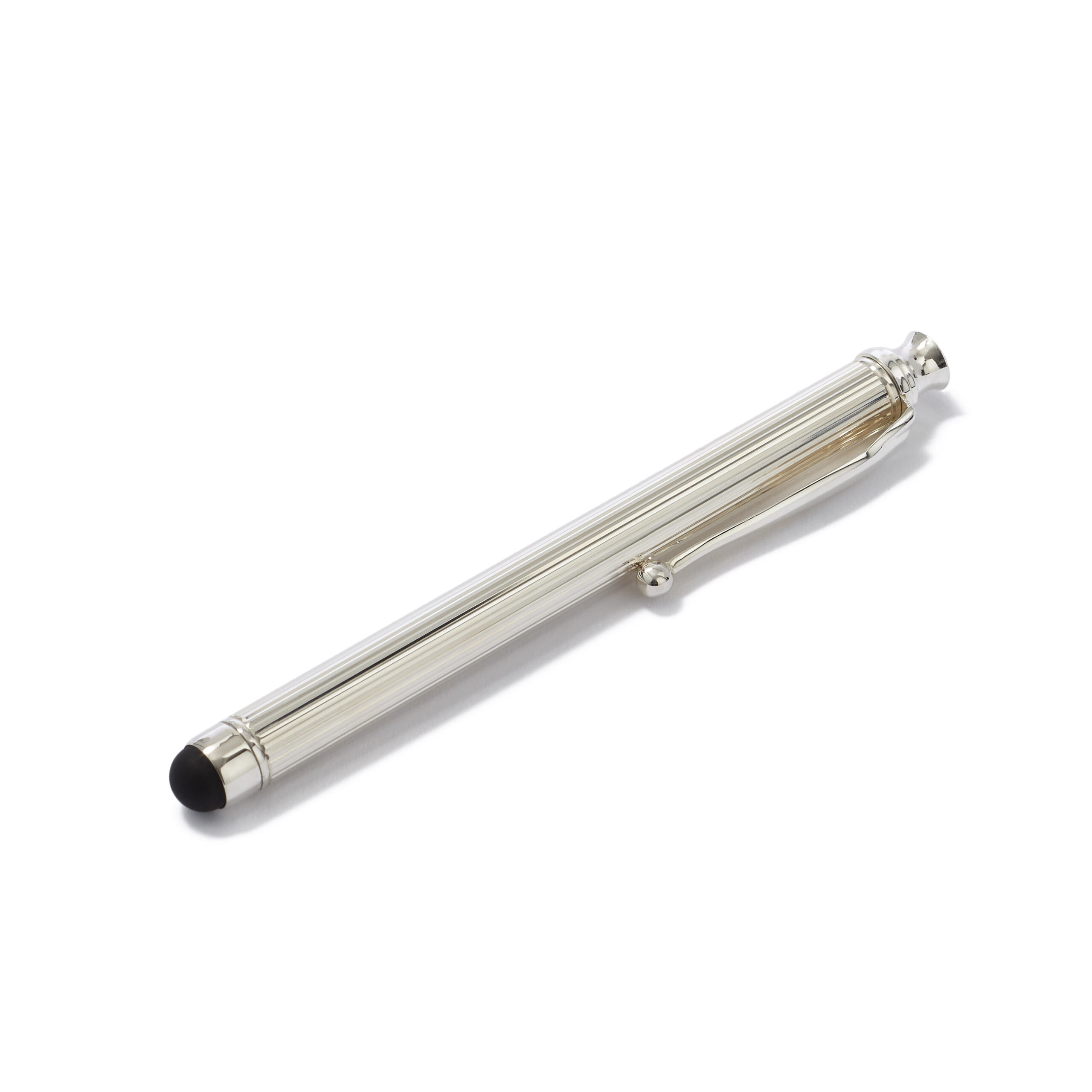 Silver Engine Turned Tablet Pen - William & Son