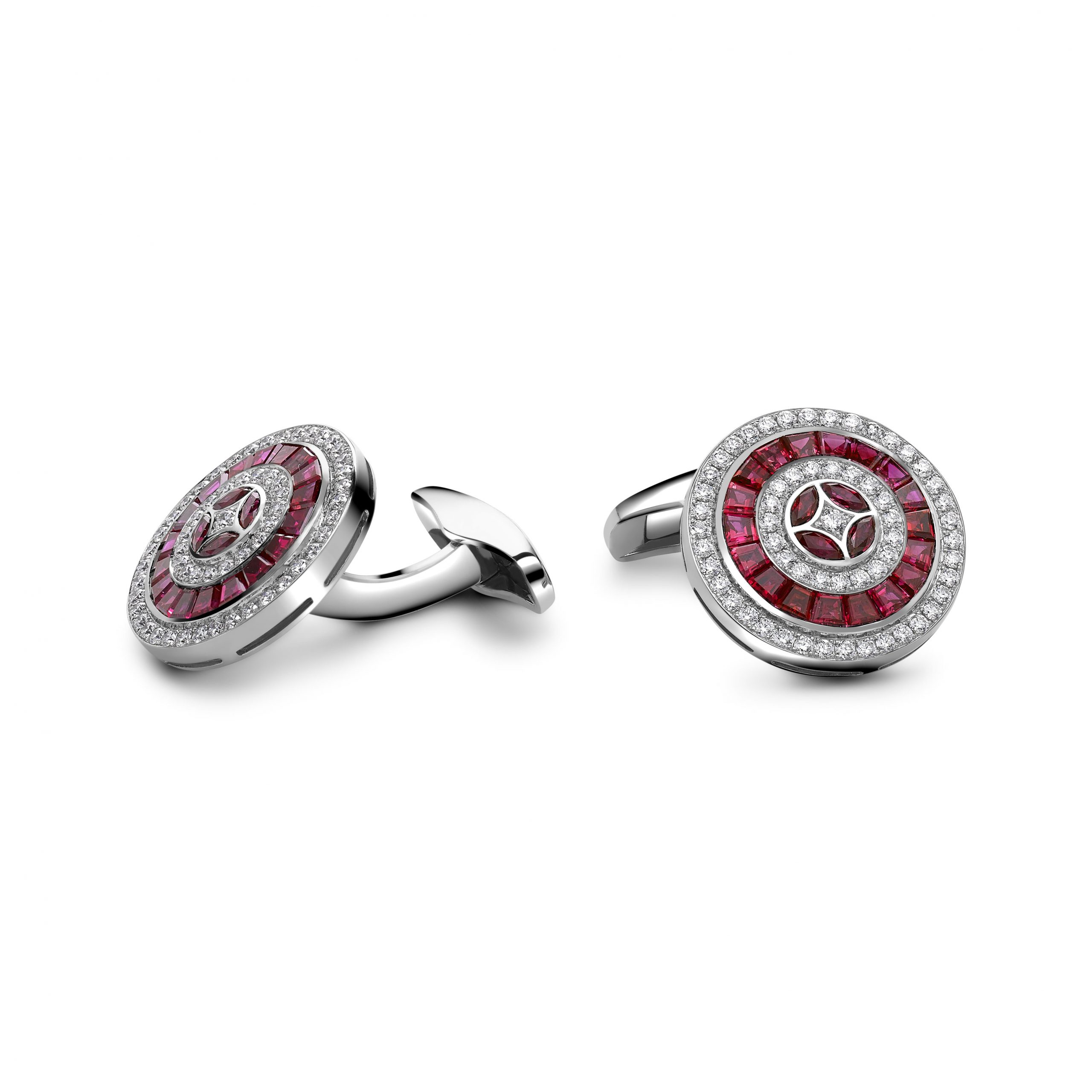 Ruby & Diamond Cufflinks - William & Son