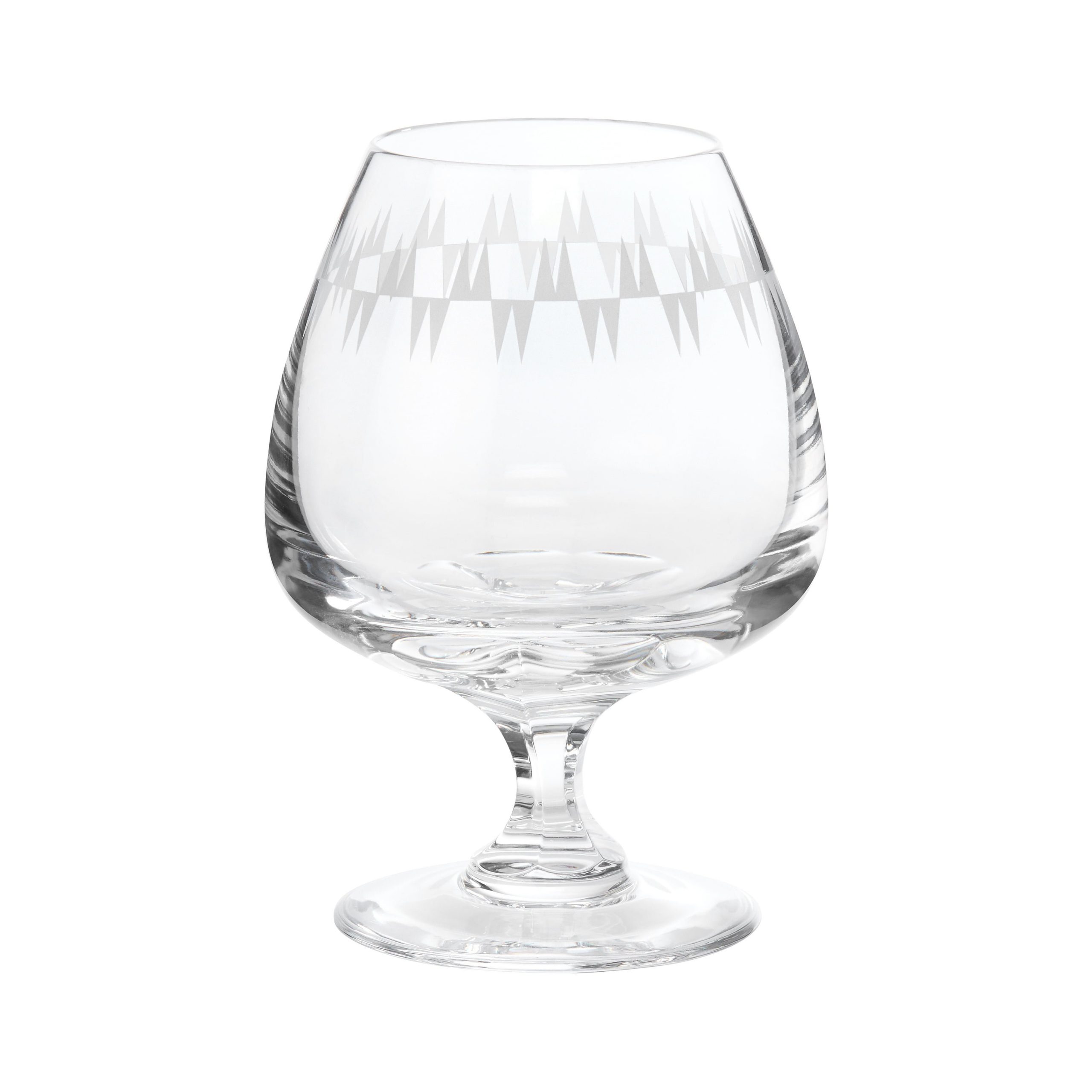 'Deco' Brandy Glass - William & Son